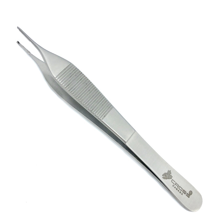 Adson Forceps, 4.75" (12cm), Straight, 1x2 Teeth, Ultra Fine Tip ...