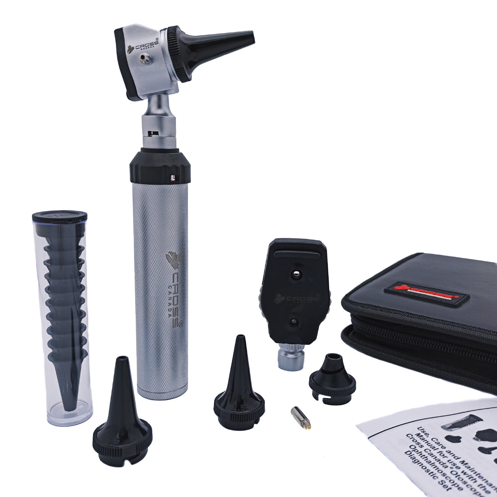 Cross Canada Otoscope and Ophthalmoscope Diagnostic Set, LED Illumination