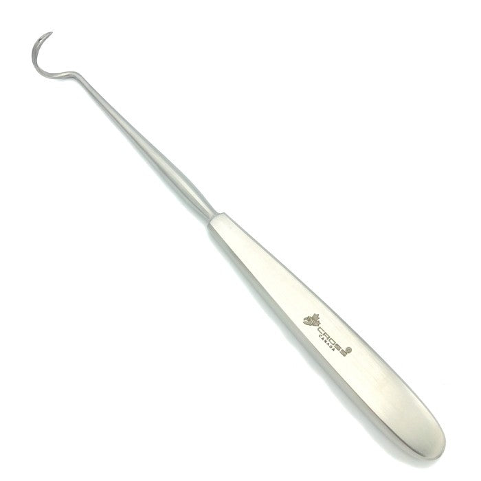 DESCHAMPS NEEDLE / LIGATURE CARRIER - MEDIUM SHARP, 8.25" (21CM), CURV